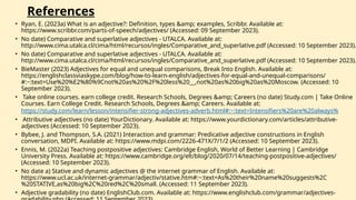 Comprehensive Guide to Adjectives and Word Classes in English | PPTX