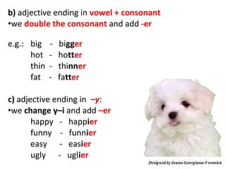 Adjectives comparative , superlative | PPT