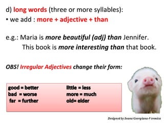 Adjectives comparative , superlative | PPT
