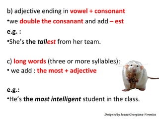 Adjectives comparative , superlative | PPT