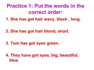Adjectives describing appearance and personality | PPT