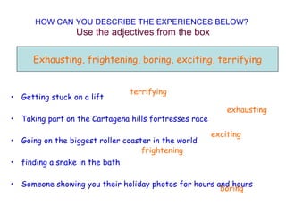 Adjectives ed -ing | PPS