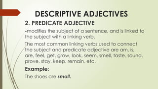 ADJECTIVES-final.Power Point Presentation | PPT