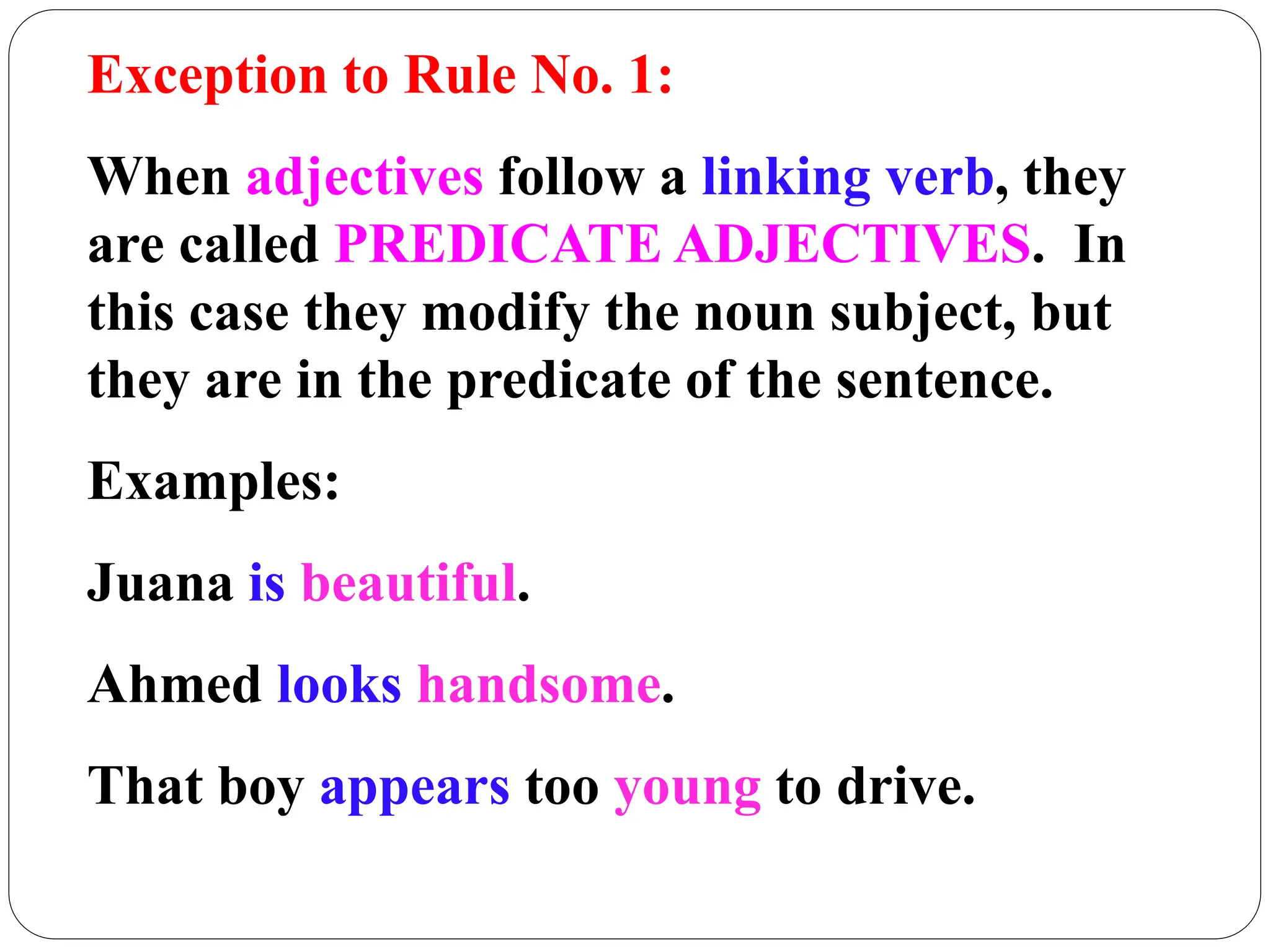 Adjectives PPT ENGLISH GRAMMAR HIGHER EDUCATION | PPT