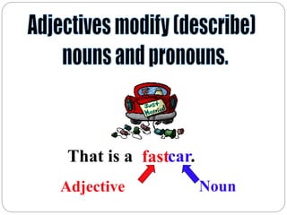 Adjectives PPT ENGLISH GRAMMAR HIGHER EDUCATION | PPT