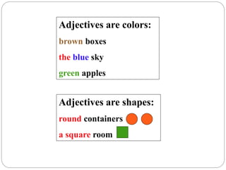 Adjectives with it's kinds description -PPT.pptx
