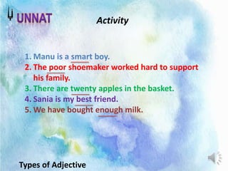 Concept of Adjectives | PPT