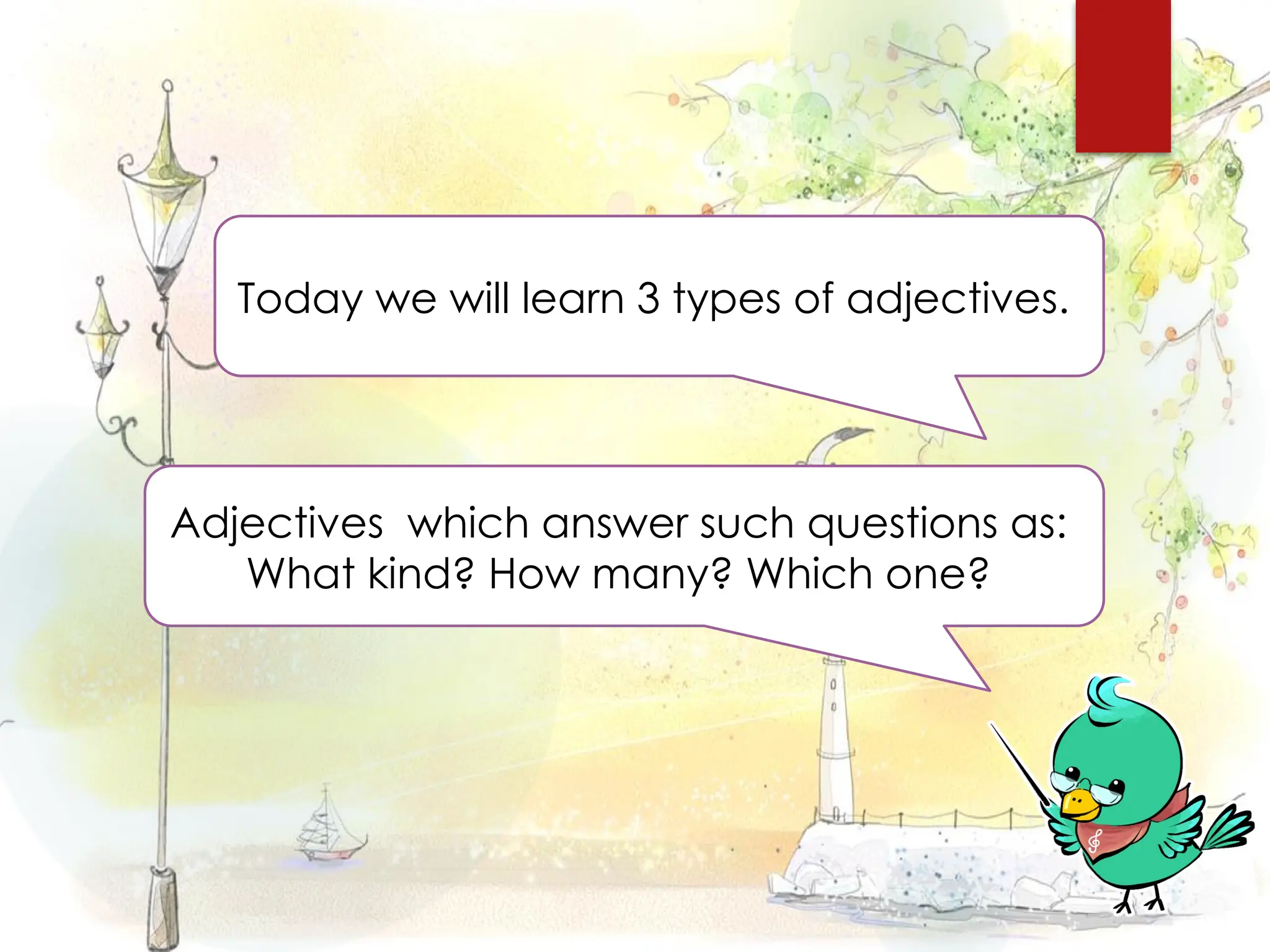 adjectives and types of adjectives ppt presentation | PPTX