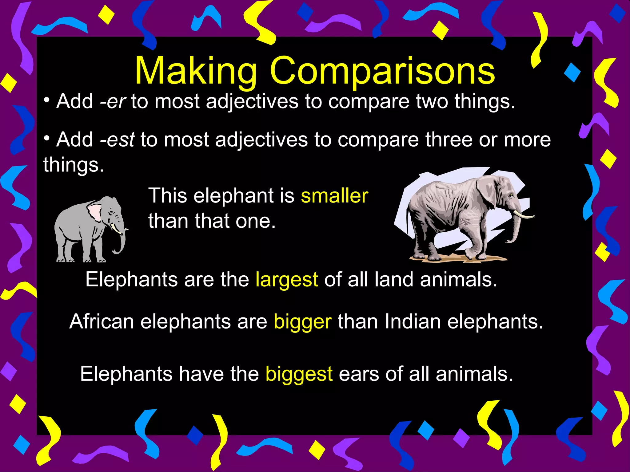Adjectives that Compare Lesson 19 | PPT