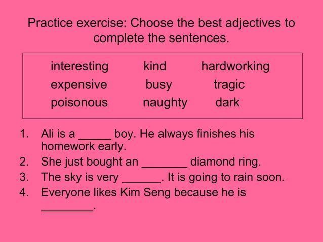 Adjectives2 | PPT