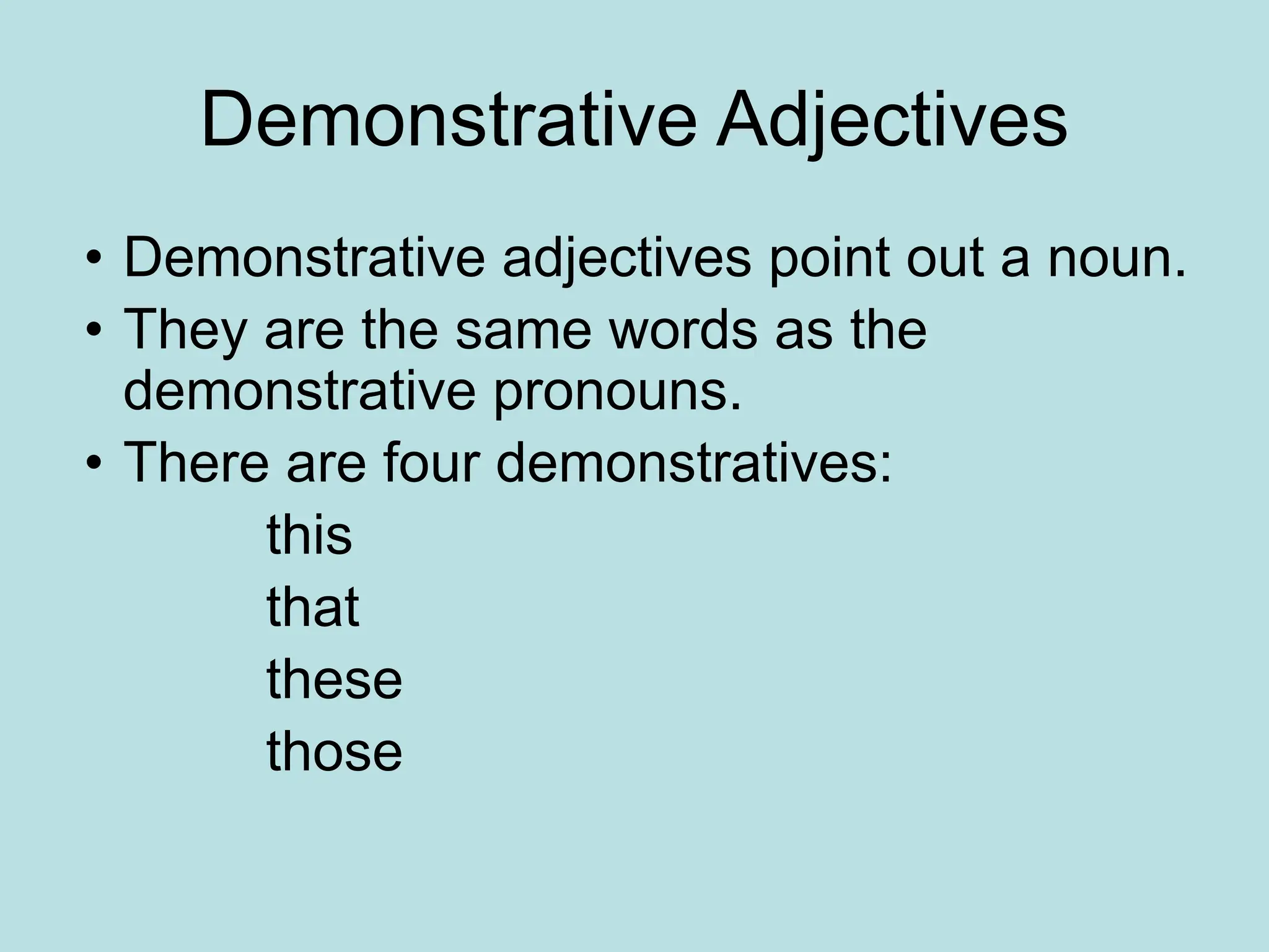 The definition of Adjectives and How Adjectives Work to describe Nouns ...