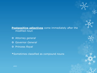 Adjectives adjectives 1 and 2 | PPT