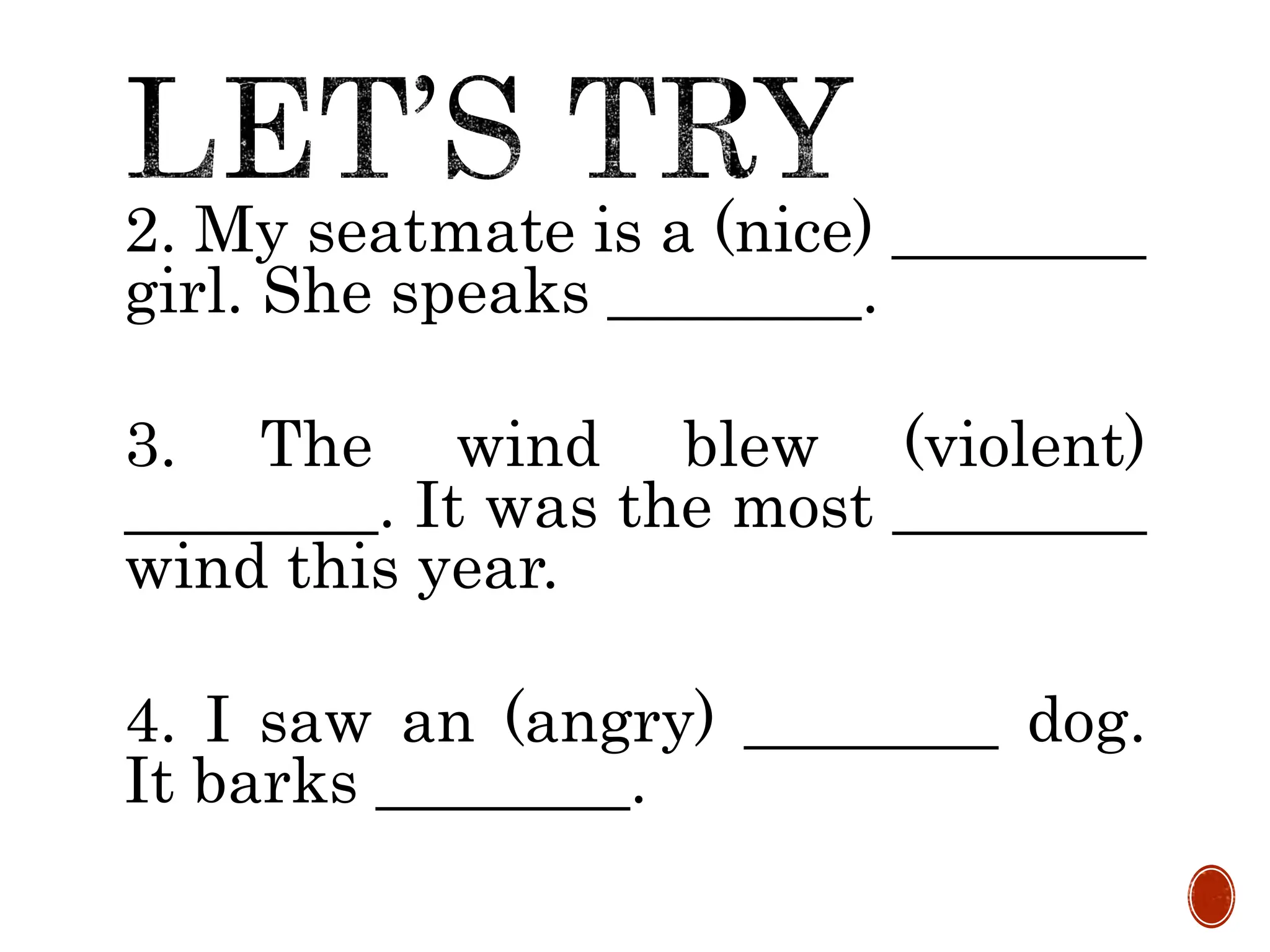 ADJECTIVES & ADVERBS POWEPOINT GRADE 9 ENGLISH 4TH QUARTER | PPTX