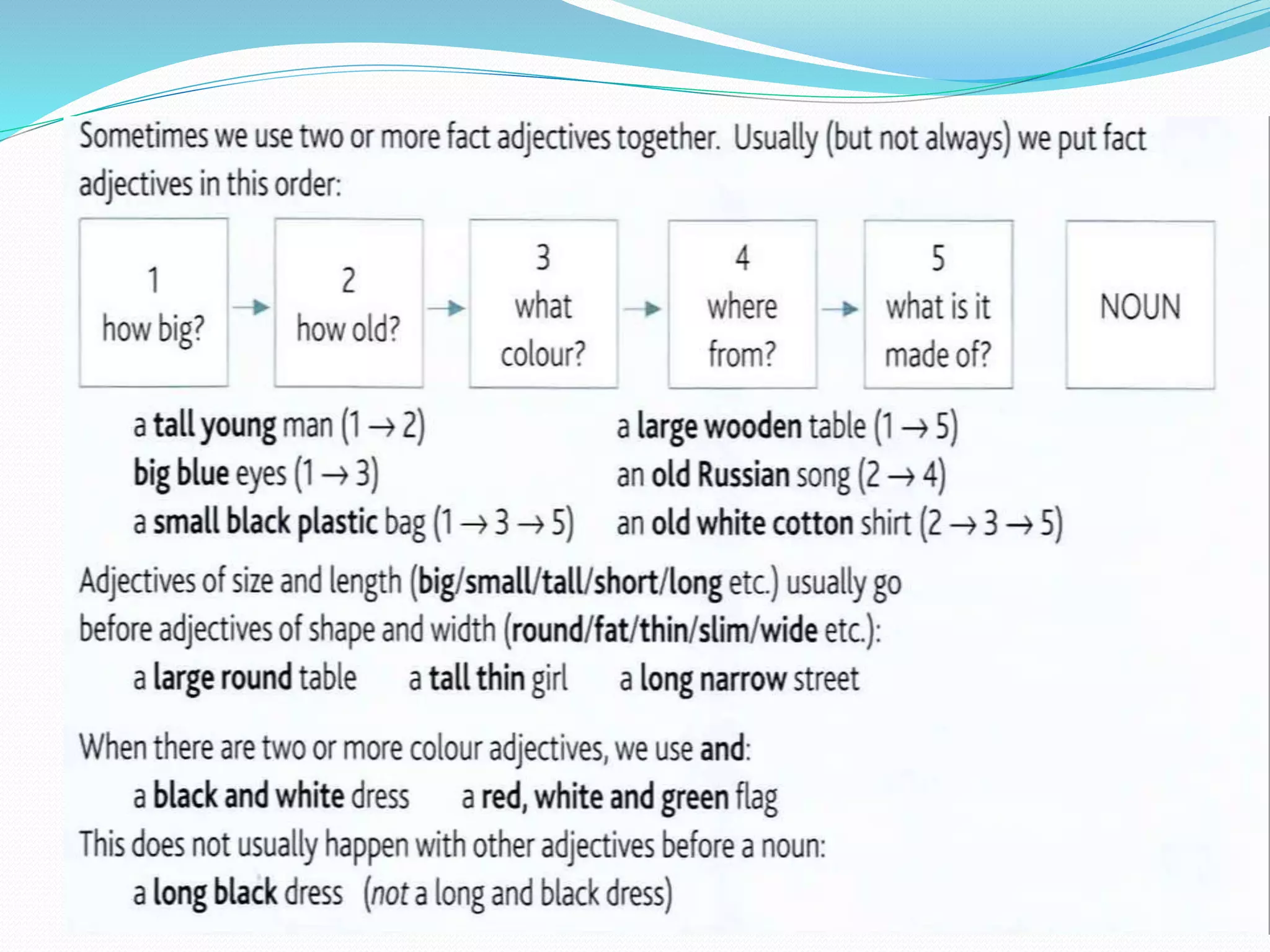 Adjectives, adverbs and clauses vinod | PPTX