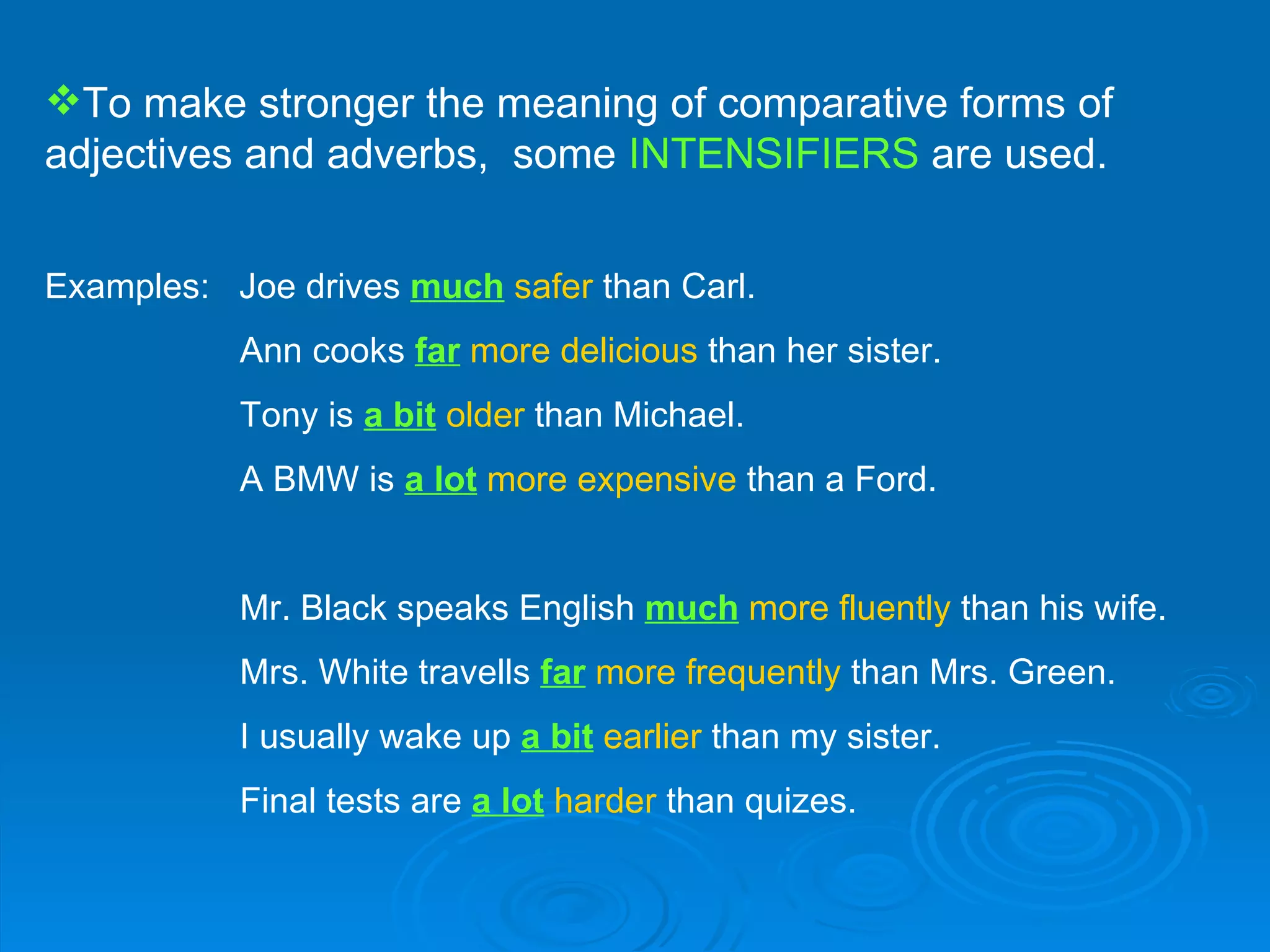 Adjectives and adverbs | PPT
