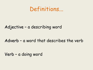 Adjectives and adverbs | PPT