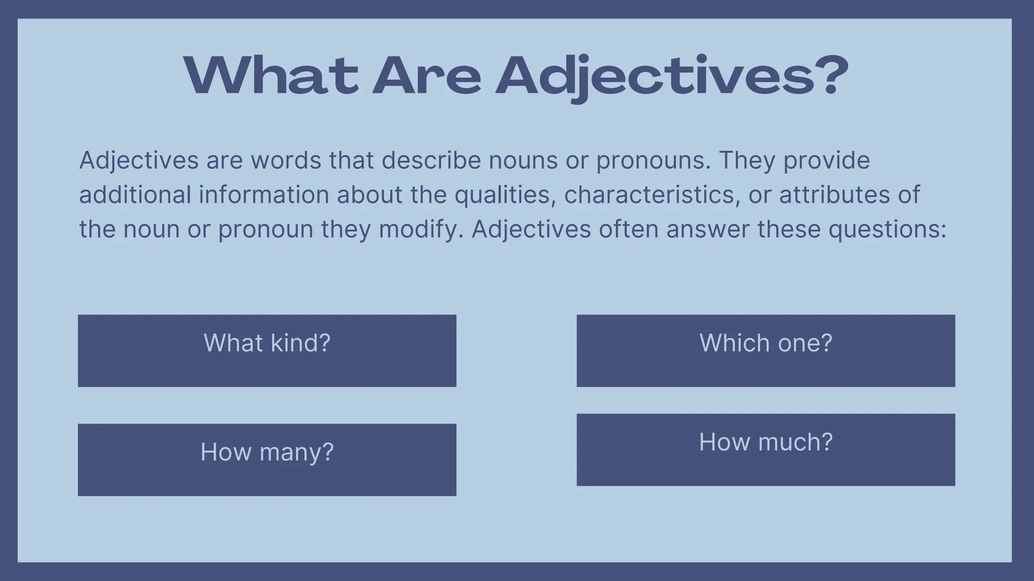 Adjectives and Adverbs-Short Understanding to tell the difference ...