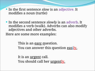 ADJECTIVES AND ADVERBS.ppt............... | PPT
