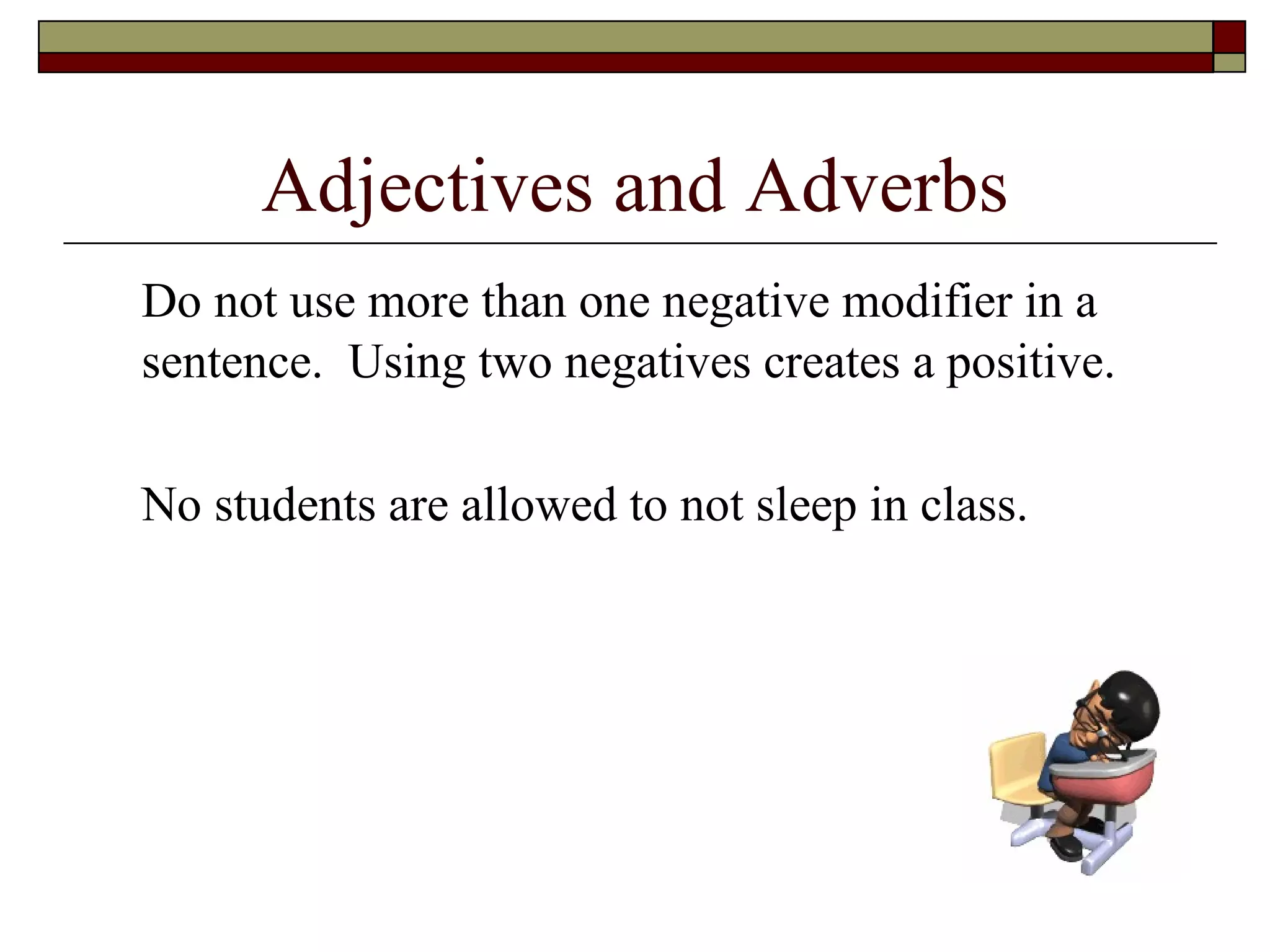 Adjectives And Adverbs1.12
