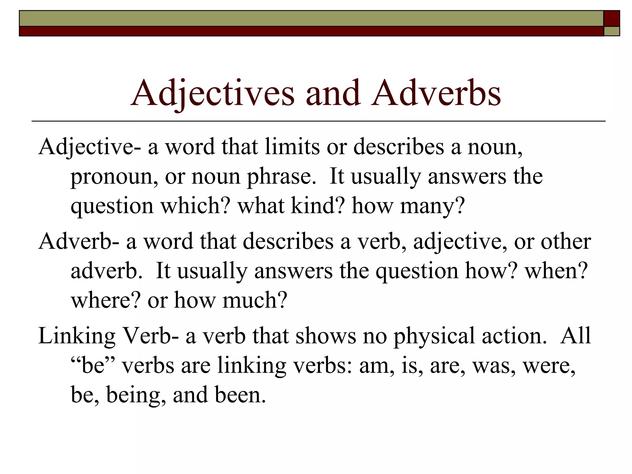 Adjectives And Adverbs1.12