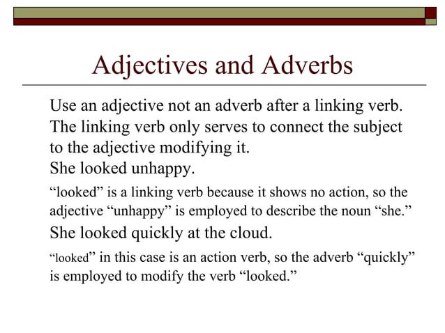 Adjectives And Adverbs1.12