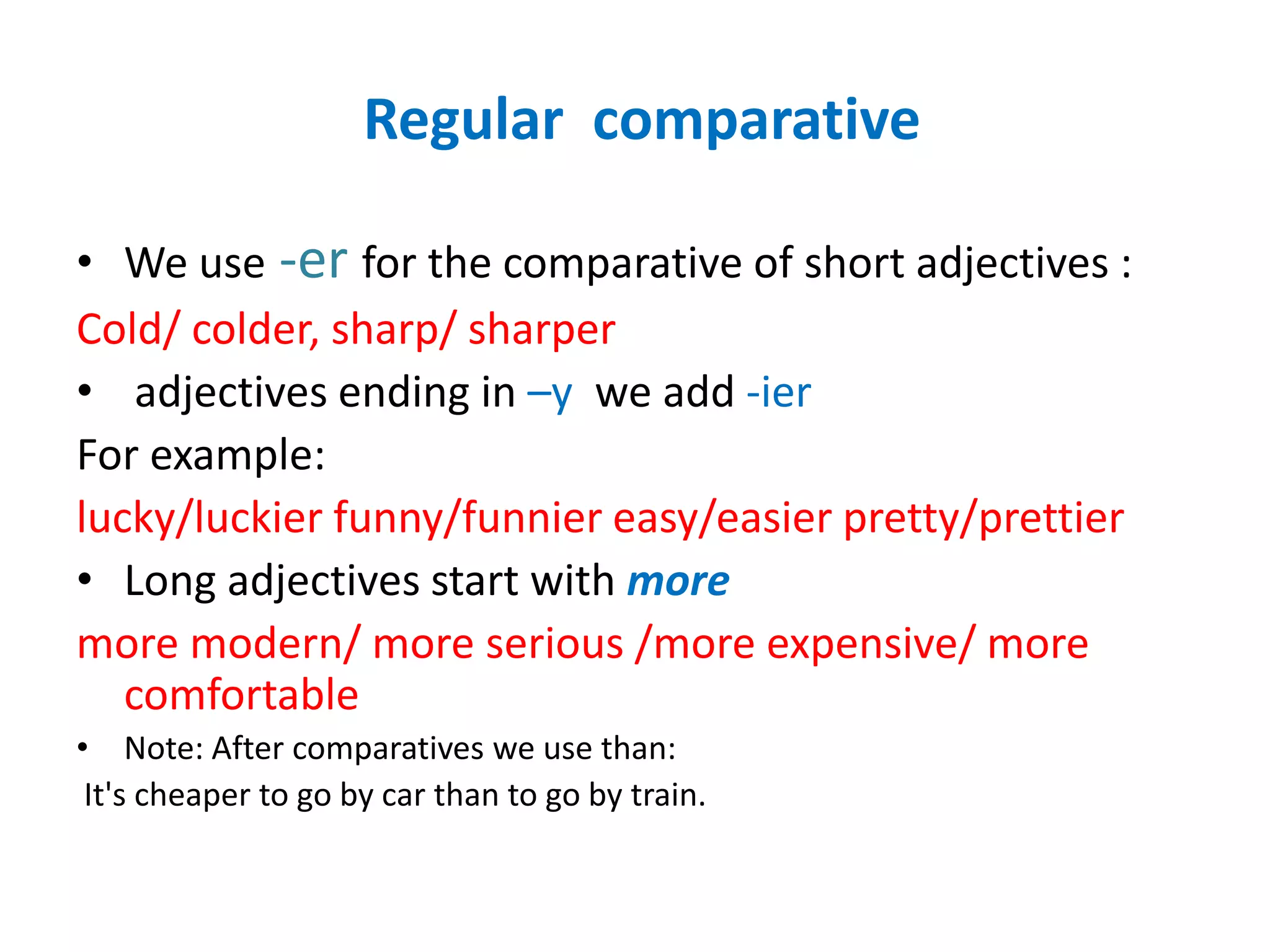 Adjectives and adverbs presentation | PPTX