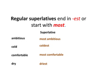 Adjectives and adverbs presentation | PPTX
