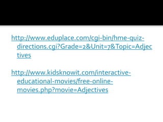 Adjectives and articles | PPTX