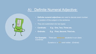 Adjectives and its types | PPTX