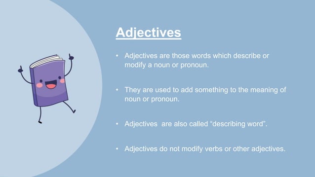 Adjectives and its types | PPTX