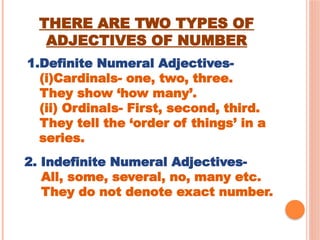 Adjectives and its types.powerpointpresentation | PPTX
