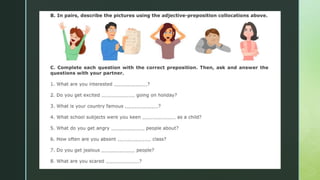 Adjectives and prepositions in Englishpptx | PPTX