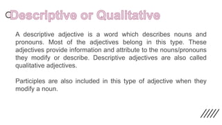 Adjectives and types | PPT