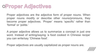 Adjectives and types | PPT