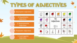 Adjectives and Adjective types used in English | PPTX