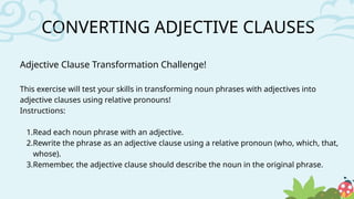 PRESENTASI MATERI BAHASA INGGRIS Adjectives clause.pptx