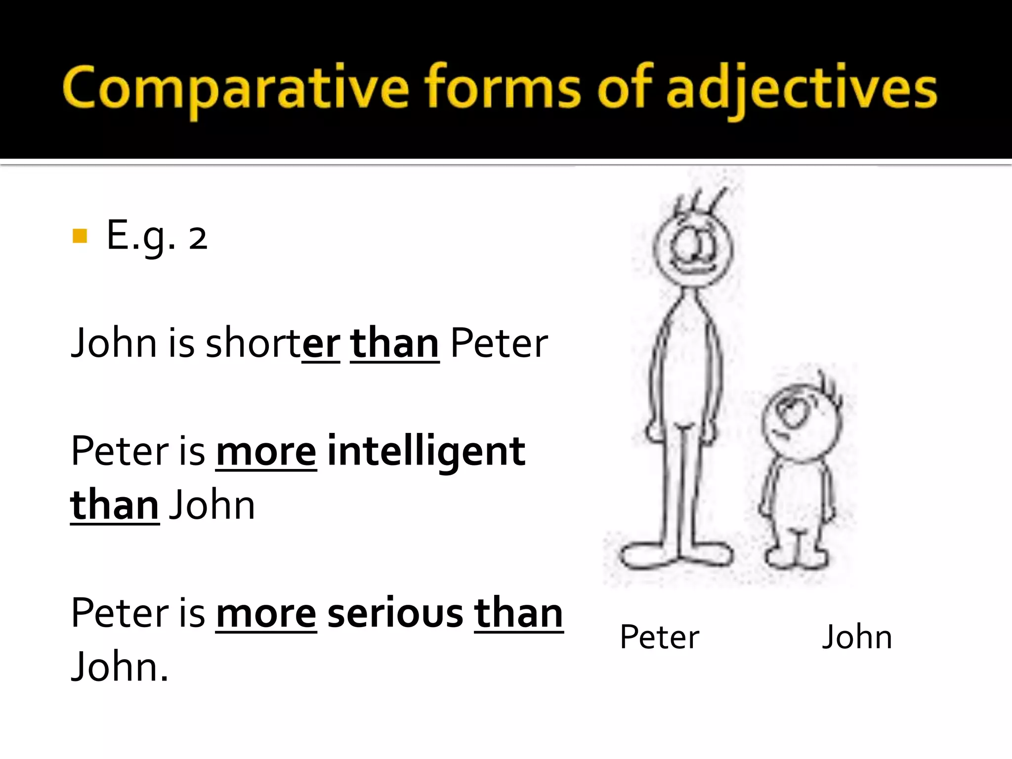 Adjectives, comparatives, superlatives | PPTX