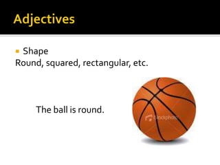 Adjectives, comparatives, superlatives | PPTX