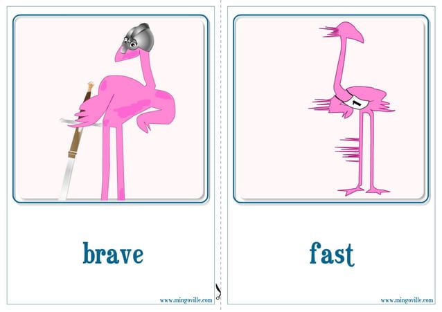 TESOL- Descriptive Adjectives Flashcard | PPT