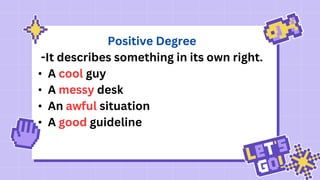 Adjectives; degrees of comparison for Grade 4.pptx