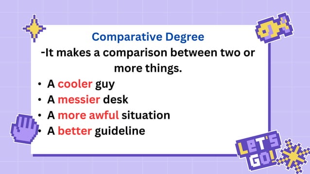 Adjectives; degrees of comparison for Grade 4.pptx | Interior ...