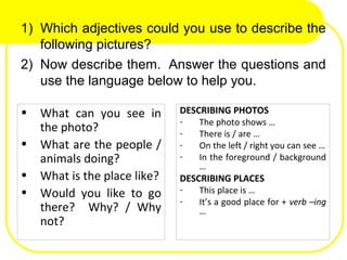 Adjectives describing places | PPT