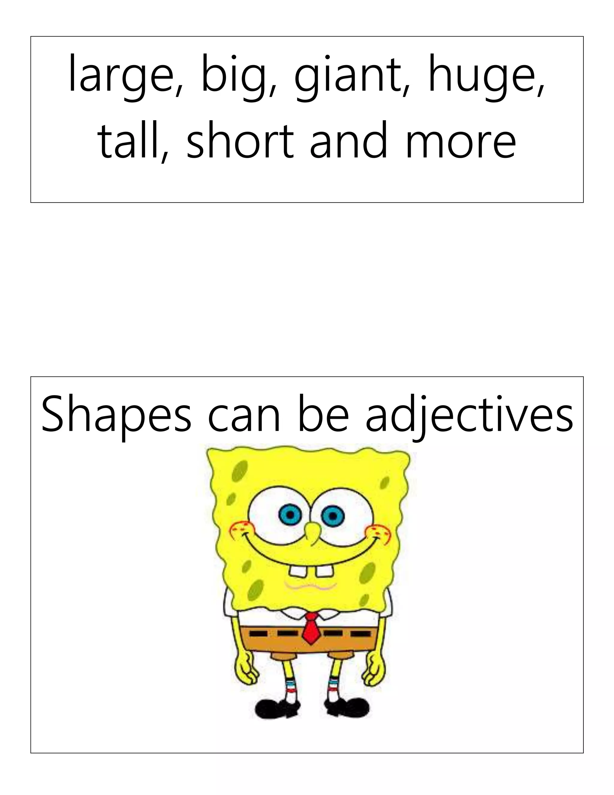 Adjectives Display | DOCX