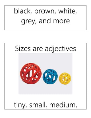 Adjectives display | DOCX