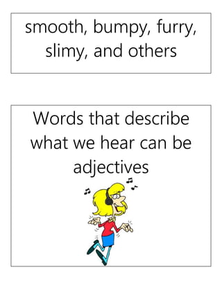 Adjectives display | DOCX