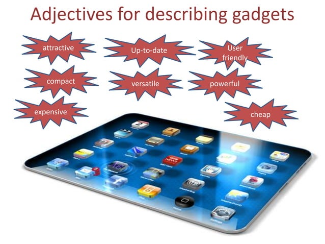 Adjectives for describing gadgets | PPTX | Smartphones | Consumer ...