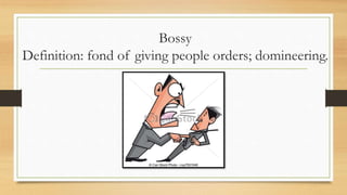 Adjectives for describing personality | PPTX