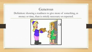 Adjectives for describing personality | PPTX