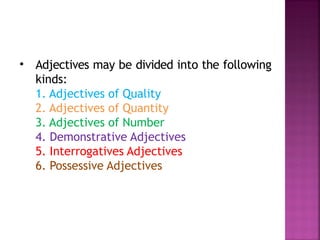 ADJECTIVES GRADE VII.pptx USEFUL CONTENT | PPTX