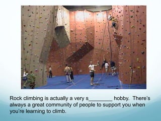 English: Adjectives for Hobbies | PPTX